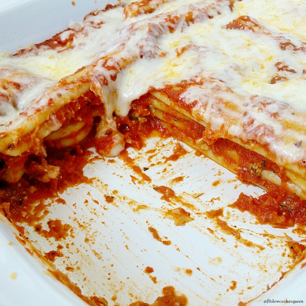 Slow Cooker Stuffed Manicotti - Fit Slow Cooker Queen