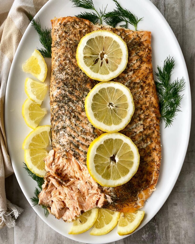 Slow Cooker Lemon Dill Salmon - Fit Slow Cooker Queen