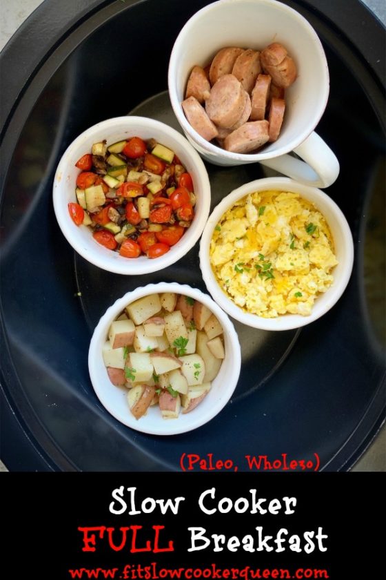 Slow Cooker Full Breakfast (Paleo, Whole30) - Fit Slow Cooker Queen