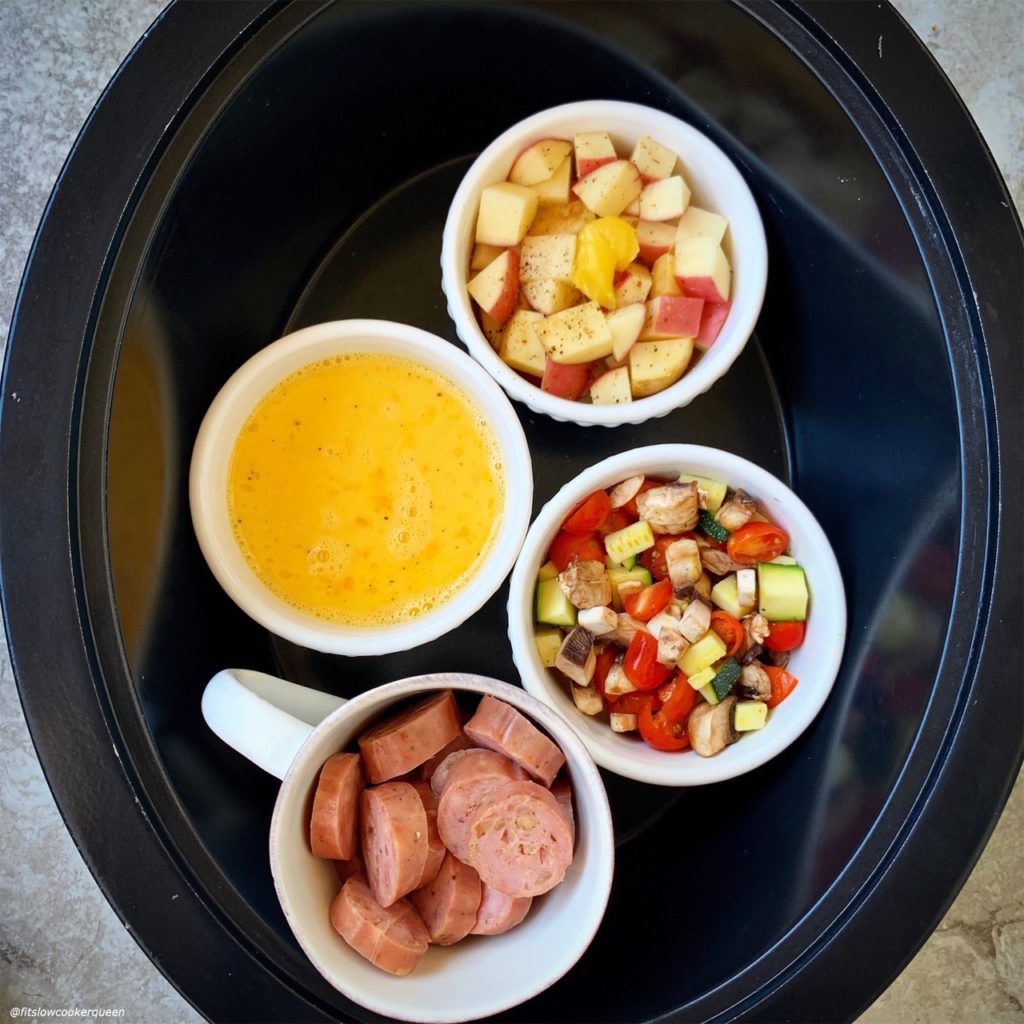 Slow Cooker Full Breakfast (Paleo, Whole30) - Fit Slow Cooker Queen