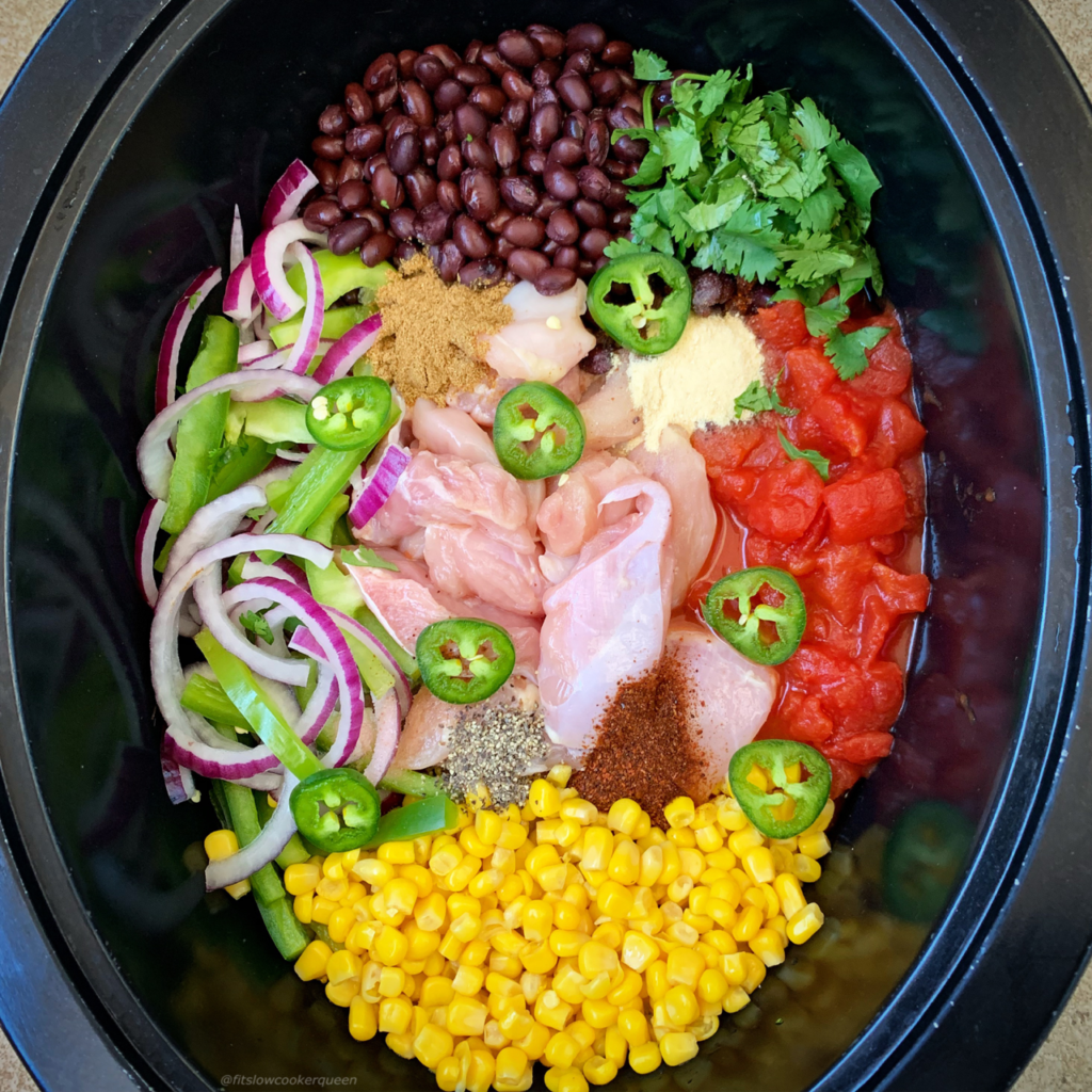 Slow Cooker Santa Fe Chicken - Fit Slow Cooker Queen
