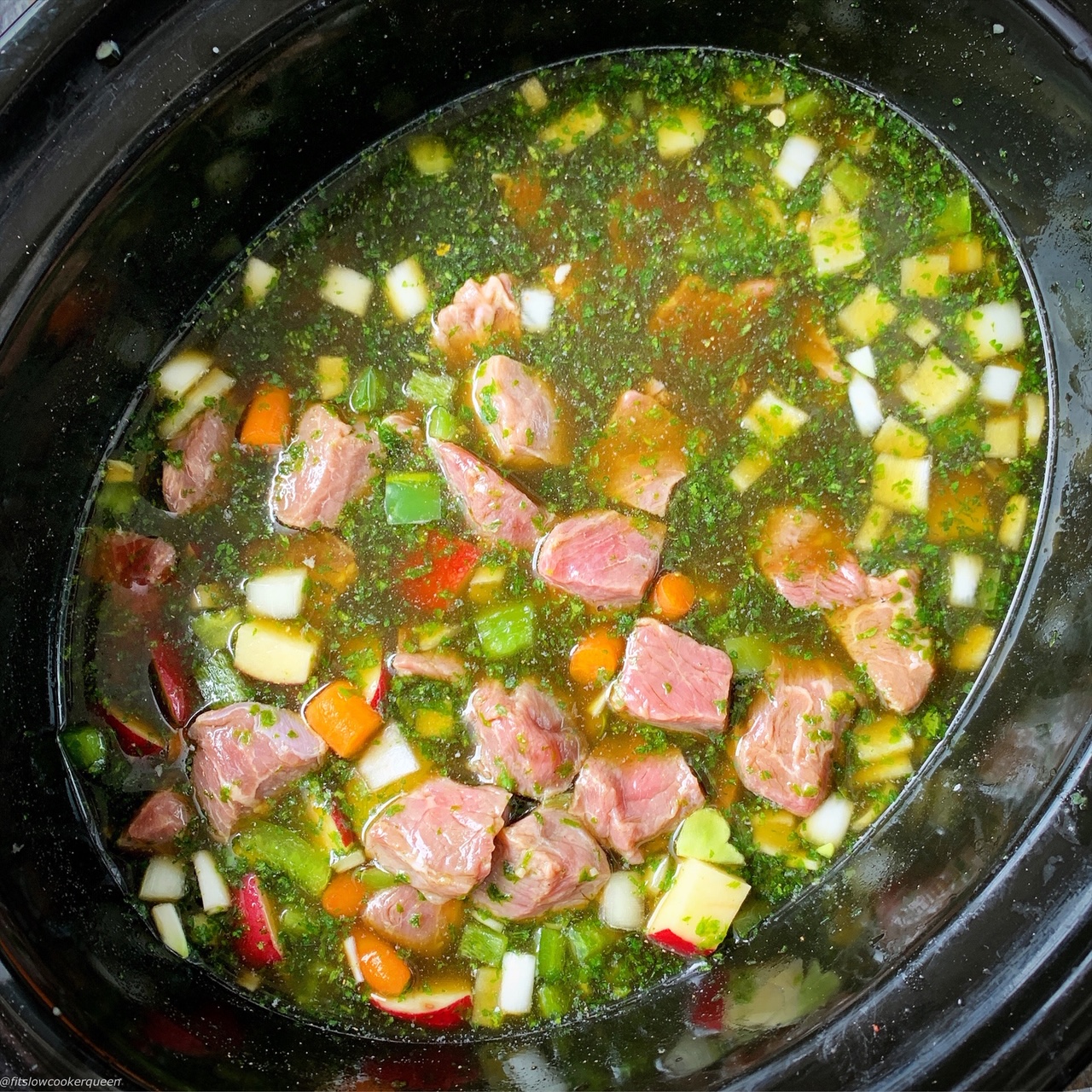 cilantro beef stew - Fit Slow Cooker Queen