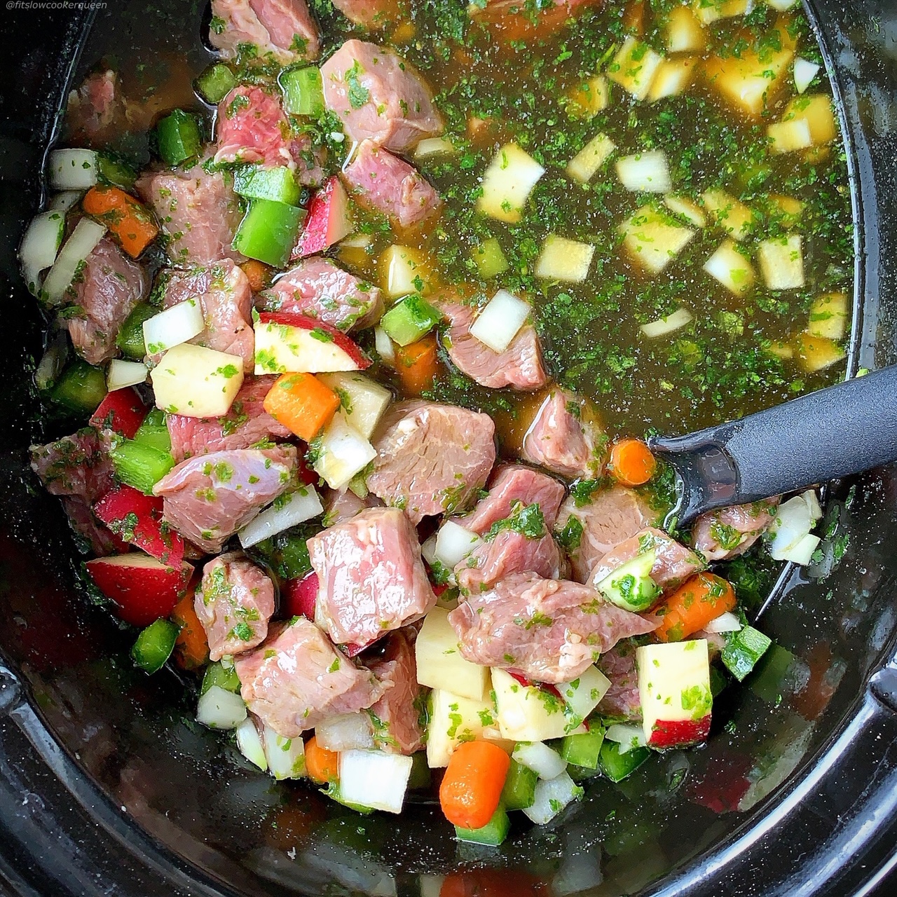 cilantro beef stew - Fit Slow Cooker Queen