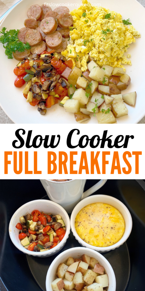 Slow Cooker Full Breakfast (Paleo, Whole30) - Fit Slow Cooker Queen