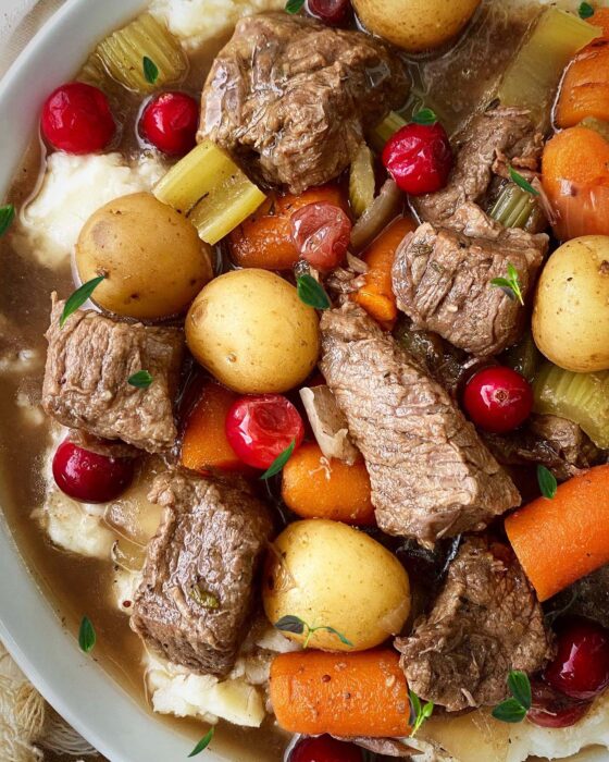 slow cooker cranberry beef stew - Fit Slow Cooker Queen