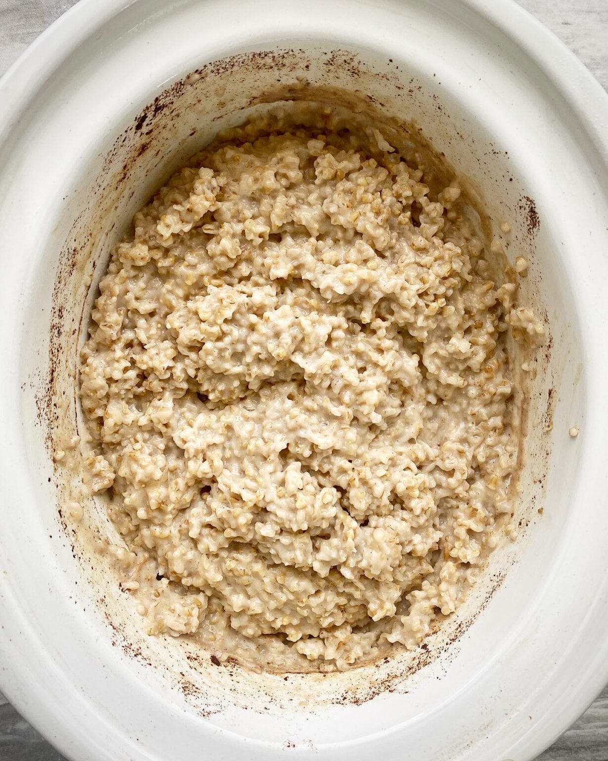 Slow Cooker Oatmeal - Fit Slow Cooker Queen